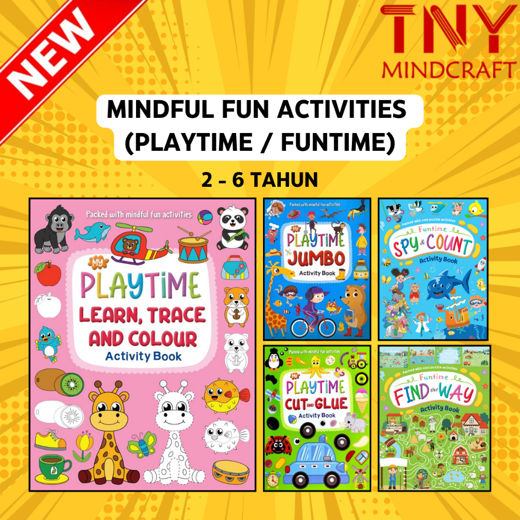 [TNY] MTM: FUNTIME / PLAYTIME ACTIVITY BOOK / PACKED WITH COOL PUZZLE ...