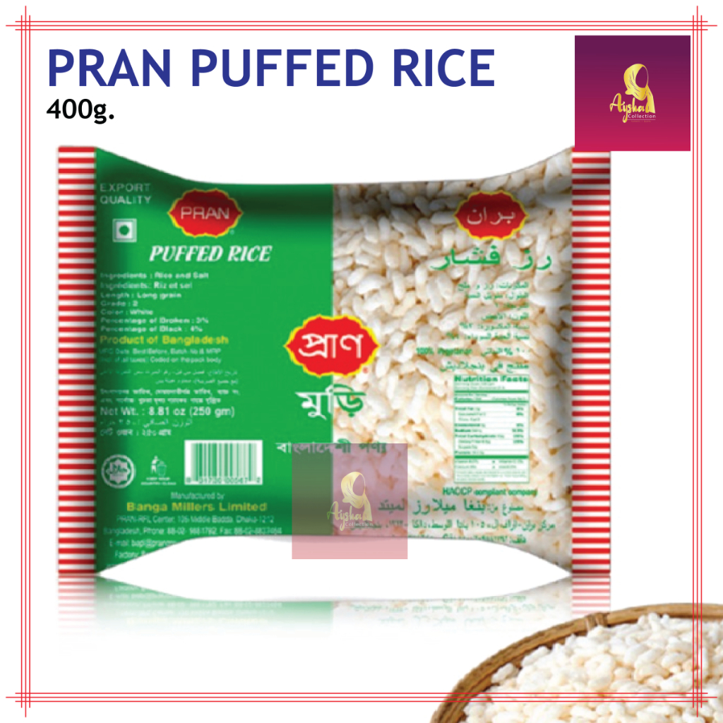 PRAN PUFFED RICE 450G FROM BANGLADESH | Shopee Malaysia