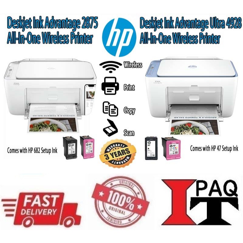 HP Deskjet Ink Advantage 2875 | Deskjet Ink Advantage Ultra 4928 All-In ...