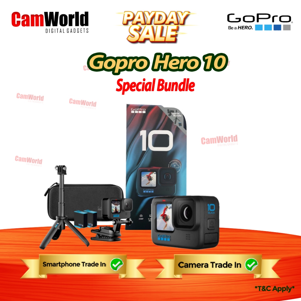 Gopro Hero 10 Black Special Bundle Promo Deal | Shopee Malaysia