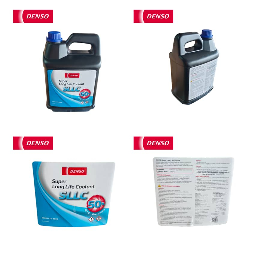 DENSO Cool Gear DI261475-0080 SLLC BLUE 4L COOLANT 50% - HONDA, NISSAN ...
