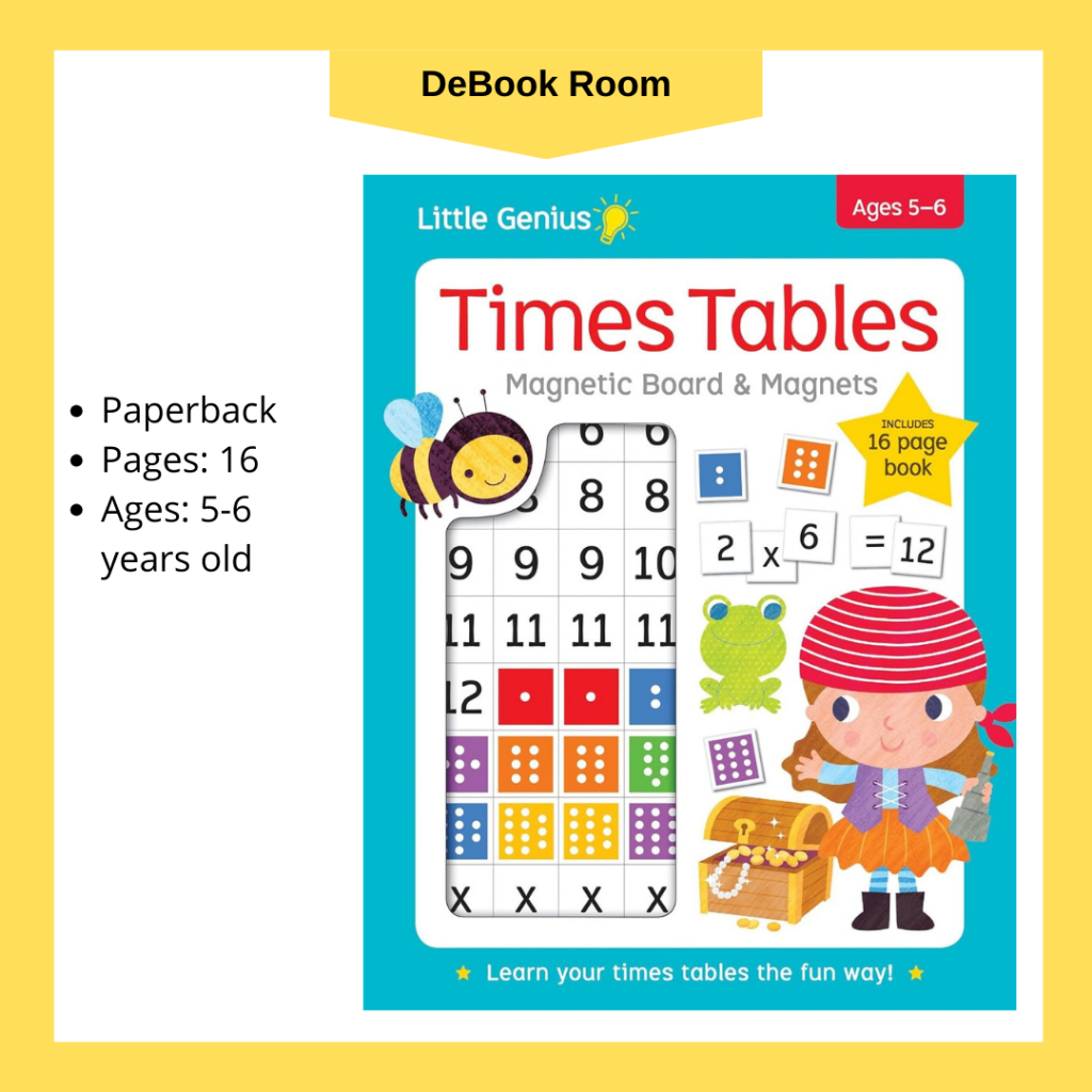 Little Genius Times Tables with Magnetic Board & Magnets (Include 16 ...