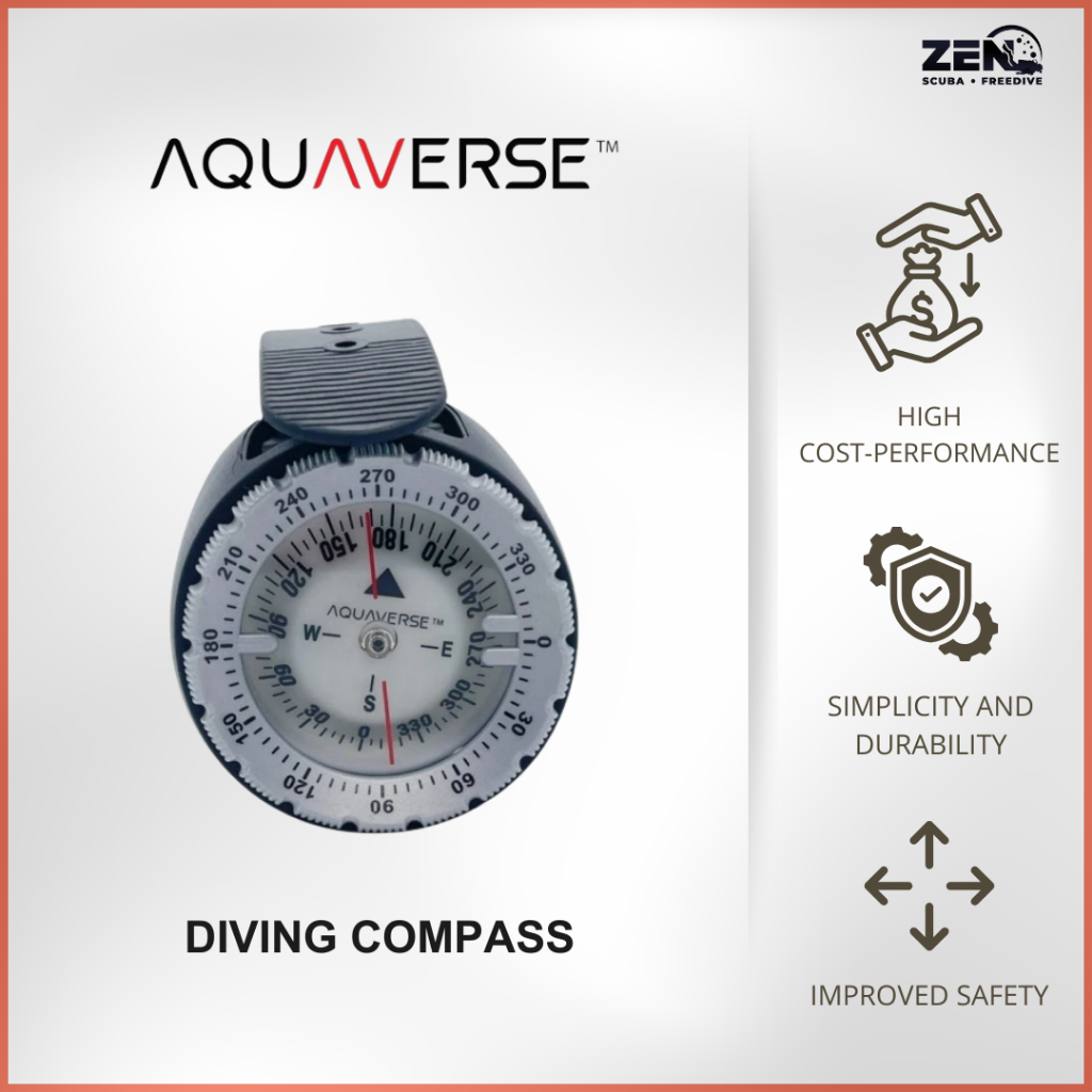 AQUAVERSE Diving Compass Underwater Compass for Scuba Hiking Compass ...