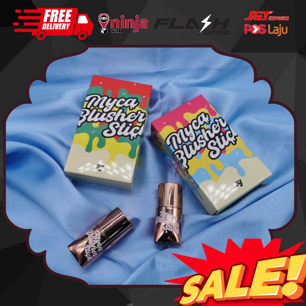 MYCA BLUSHER STICK 2 COLOR CODE PEACH & PINK ORIGINAL | Shopee Malaysia