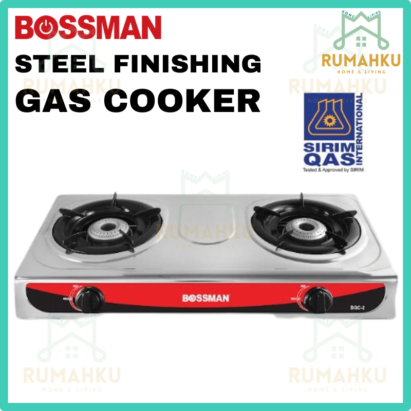 RMK Bossman 2 Burner Steel Finishing Gas Cooker Stove Certified by LPG ...