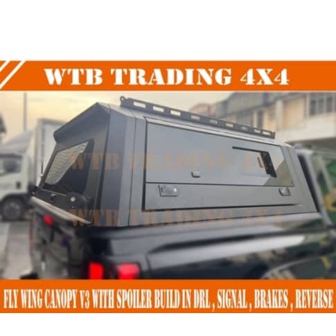 V3 Fly Wing Canopy Metal Bed Cover Vigo Revo Rogue Triton New Navara ...