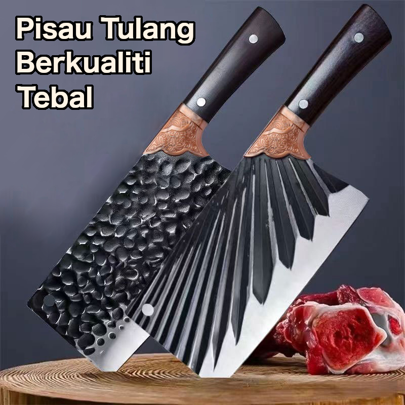 Pisau Tulang Dapur Dan Menghiris Besar Chinese Cleaver untuk Memotong ...