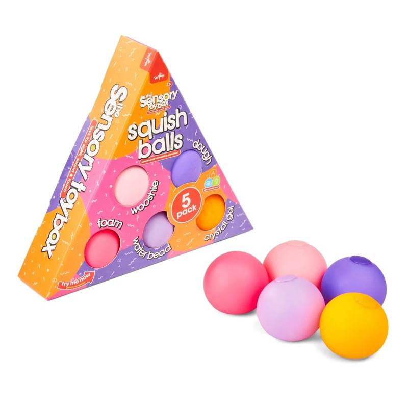 [Australia] Pack Of 5 ToyMania The Sensory Toybox Squish Balls Tactile ...
