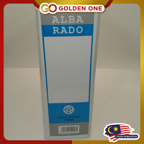 Alba Rado 80MM PVC 2D White Ring File A4/F4 Insert Binder P80D Fail ...