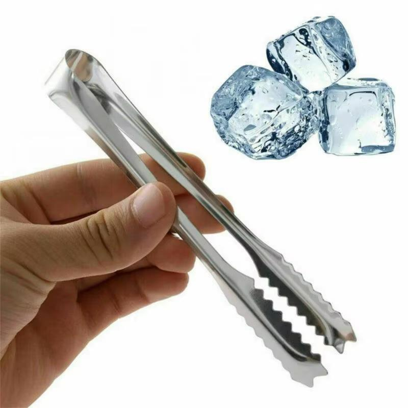 Stainless Steel Ice Clip/ Food Cube Steel Ice Tong Bar/ Tools Mini ...