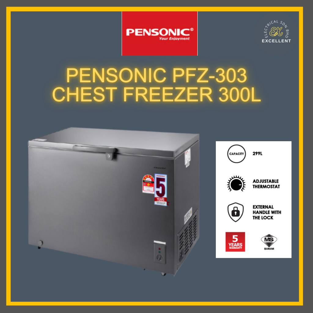 Pensonic Chest Freezer (300L) PFZ-303 | Shopee Malaysia
