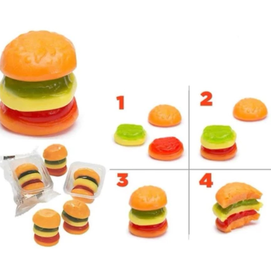 Hapi Burger Gummy Candy 40 pcs | Shopee Malaysia