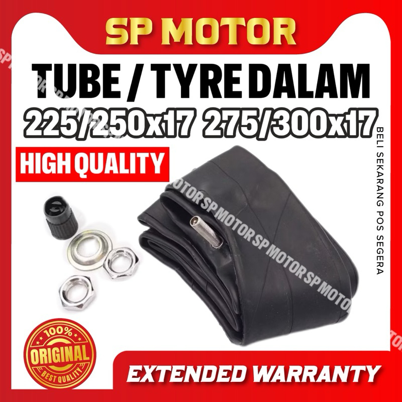 Tiub Motosikal 17 Tube Motor Cycle Tayar Dalam 225 17 250 17 275 17 300 ...