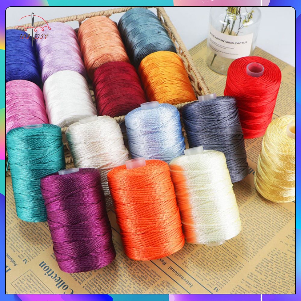 PP Spring 3MM Yarn benang Kait Yarn (230+- gram) 3mm Premium Chunky ...