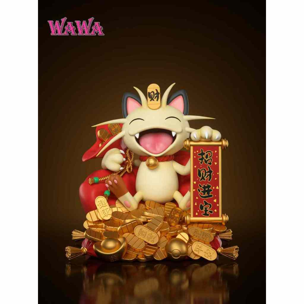 WAWA Studio - Maneki-neko Meowth 2.0 Pokemon Resin Statue GK Anime ...