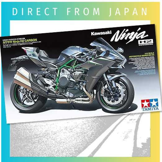 Tamiya 1/12 Motorcycle Series No.136 Kawasaki Ninja H2 CARBON Plastic Model 14136【Direct from ...
