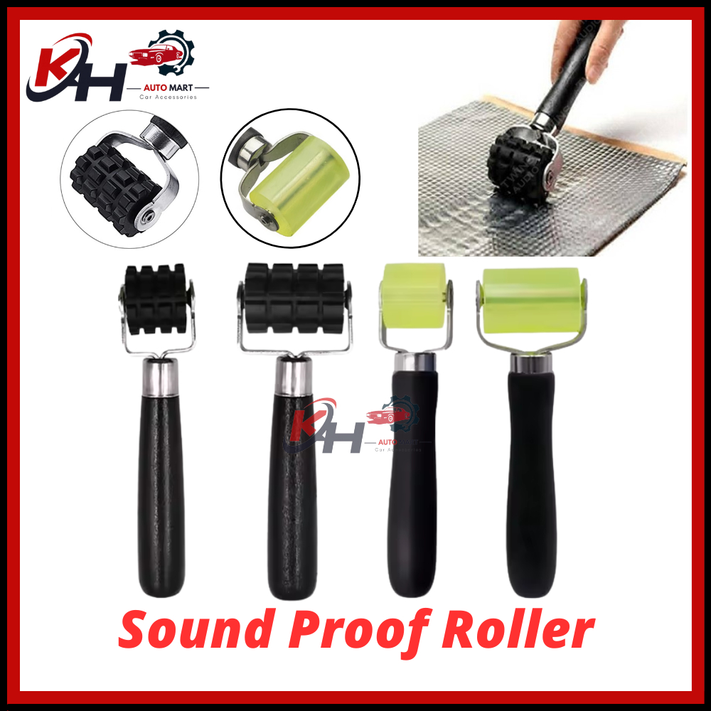 3M Soundproof Roller Wooden BLACK / PU GREEN Roller Handle Wheel Tool ...