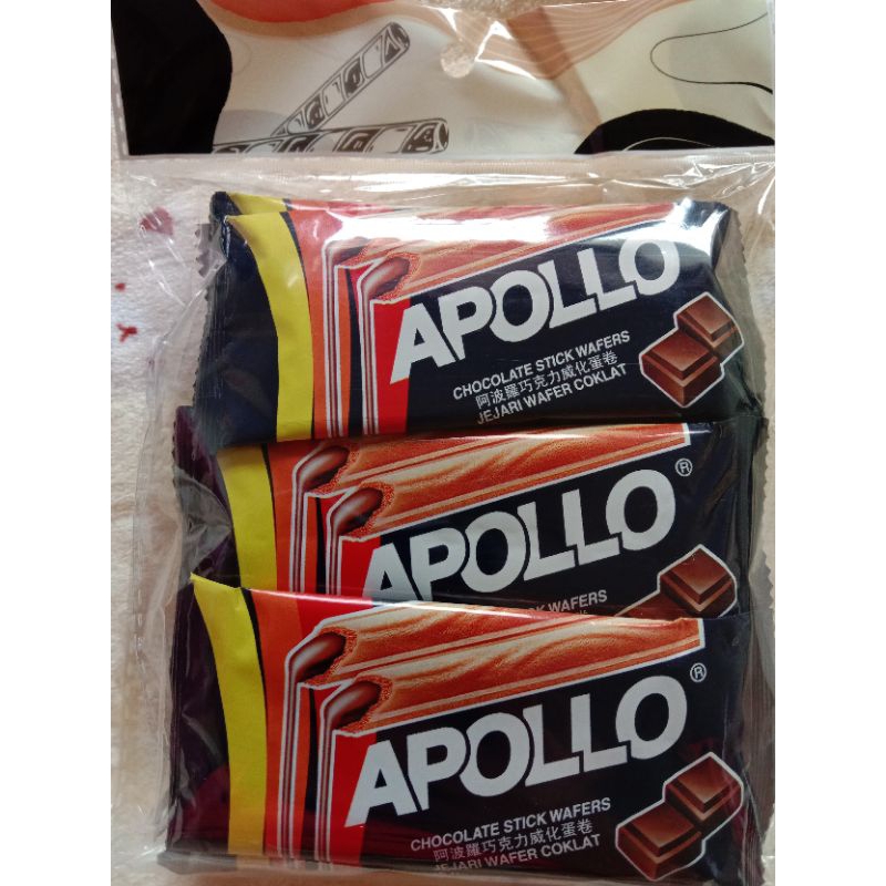 APOLLO CHOCOLATE STICK wAFERS JEJARI WAFER COKLAT(6pcs) | Shopee Malaysia