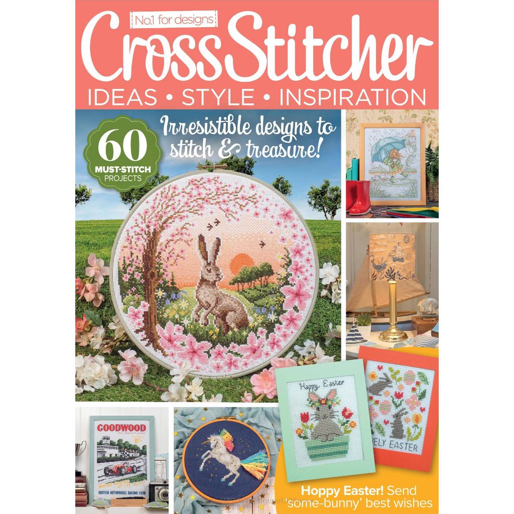 Cross Stitcher Magazine Issue 407 April 2024 (Physical Copy With Free ...