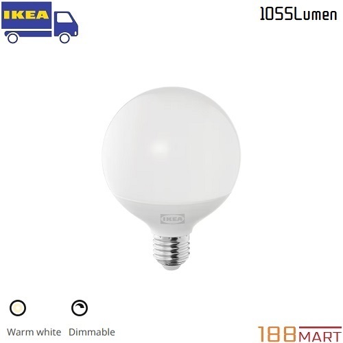 [𝓞𝓻𝓲𝓰𝓲𝓷𝓪𝓵] IKEA SOLHETTA LED Bulb E27 2700K 1055Lumen 95mm (Dimmable ...