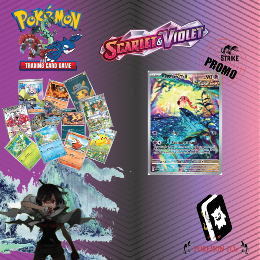 Pokemon Promo Card - Scream Tail SVP065 Paradox Rift SV04 | Shopee Malaysia