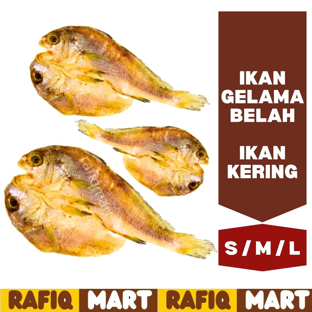 IKAN GELAMA BELAH IKAN KERING (BORONG) | Shopee Malaysia