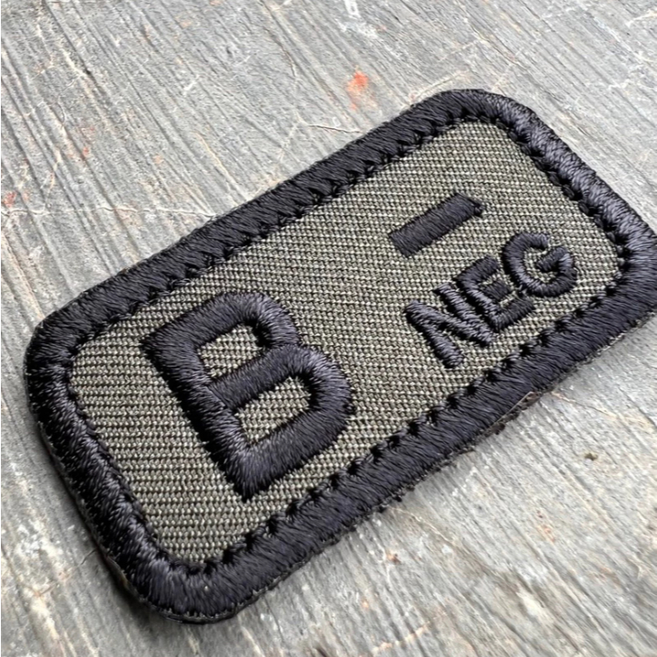 Patch Medical Blood Type Embroidered (3cm x 5cm) - B- | Shopee Malaysia