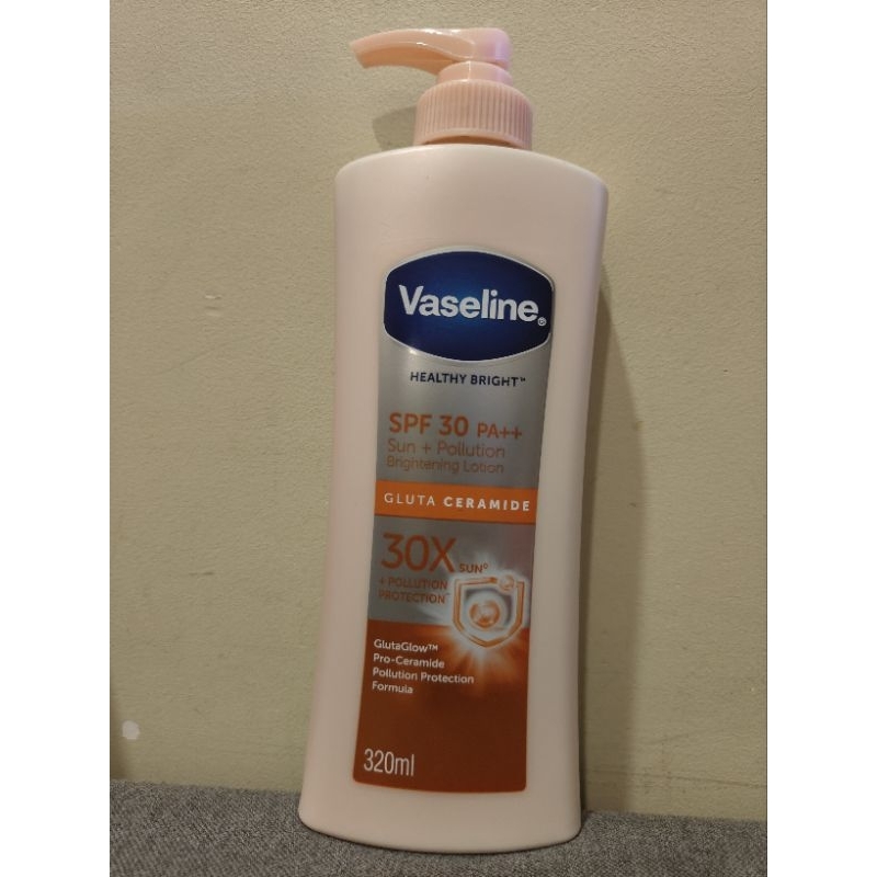 Vaseline Healthy Bright Body Lotion SPF 30 PA++ Sun + Pollution 320ml ...