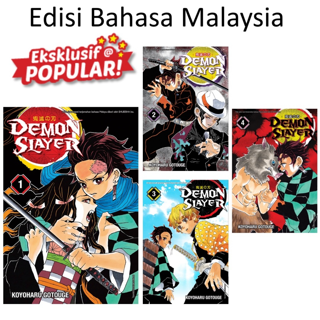 Manga Komik Demon Slayer Jilid 1-23 | Koyoharu Gotouge [Kimetsu no Yaiba, Pemburu Syaitan] Versi ...