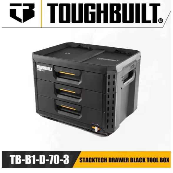 TOUGHBUILT Stacktech 3 Drawer Xl Tool Box - MODEL TB-B1-D-70-3 | Shopee ...