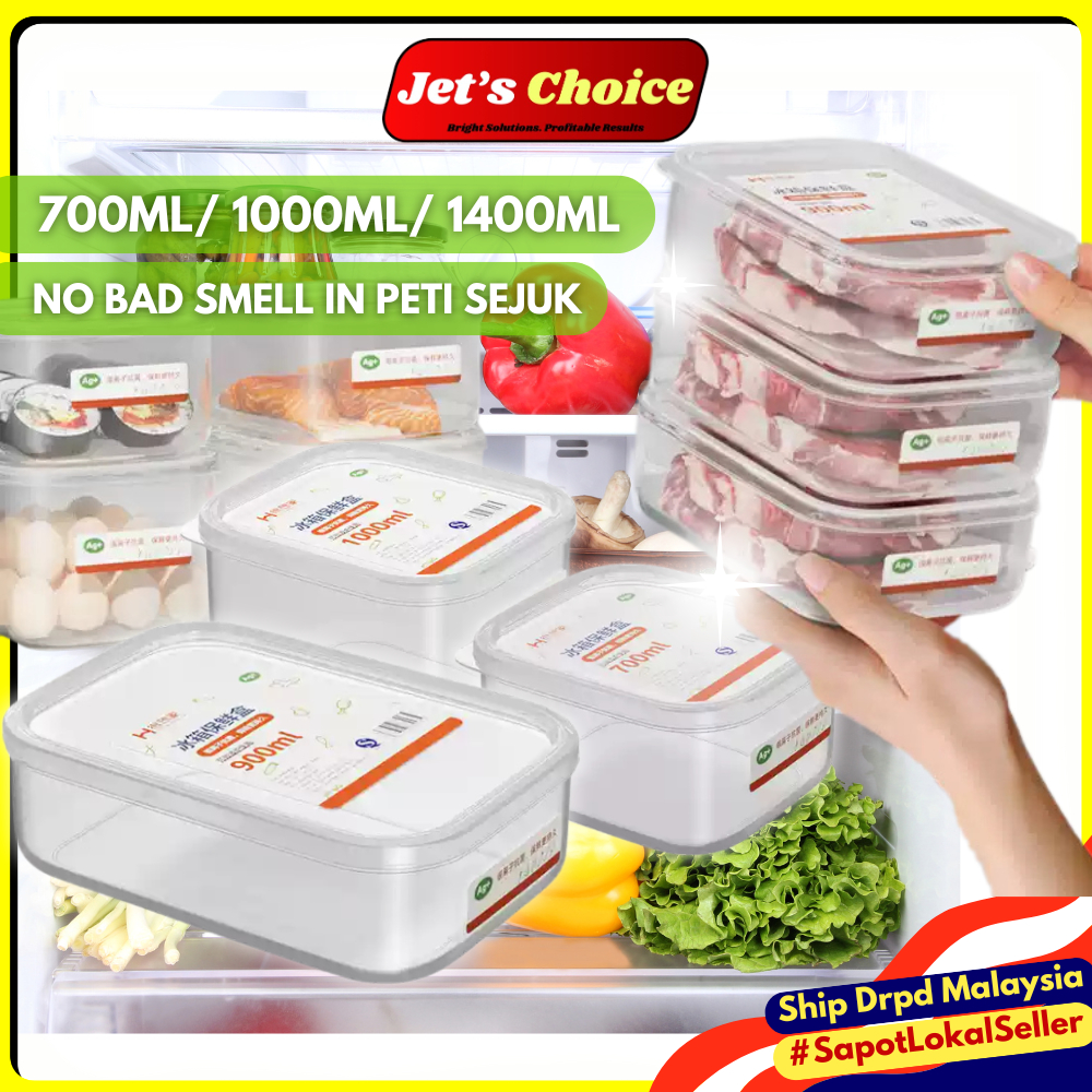 Food Storage Plastic Box Freezer Fridge Food Fruit Vege Container ...