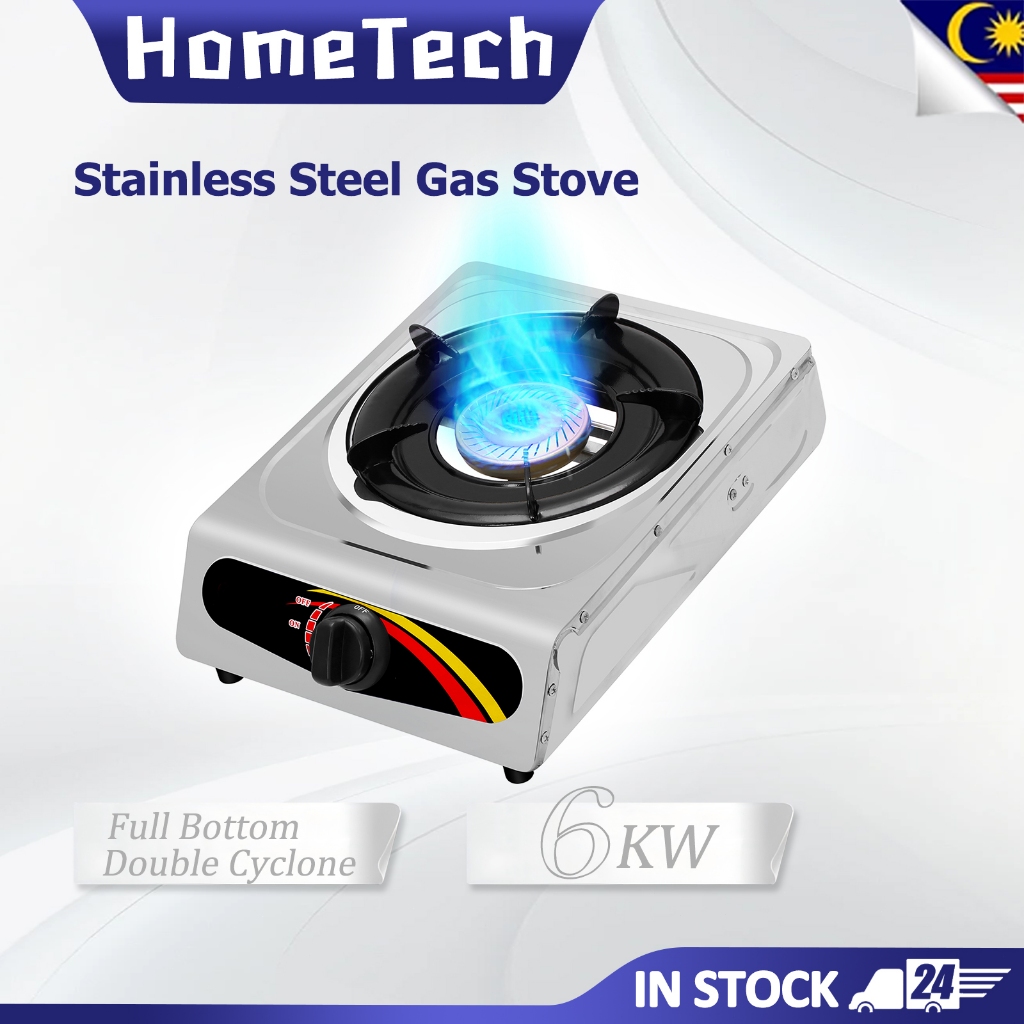 🔥5-year warranty🔥Stainless Steel Single Burner Gas Stove Home Desktop ...