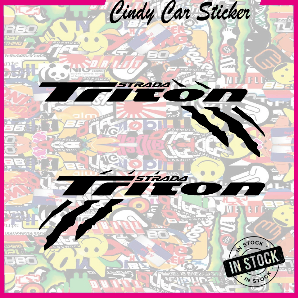 Mitsubishi triton 4x4 side body sticker | Shopee Malaysia