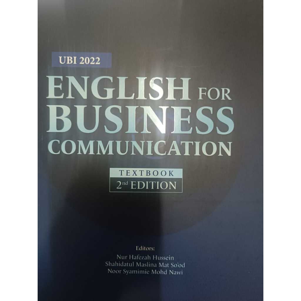 ENGLISH FOR BUSINESS COMMUNICATION TEXTBOOK 2ND EDITION | Shopee Malaysia