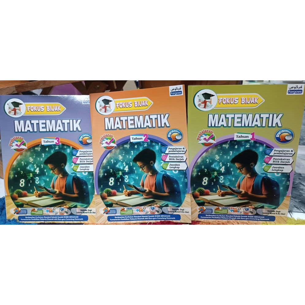 Fokus Bijak MATEMATIK Tahun 1,2,3 Edisi 2025 Fargoes | Shopee Malaysia