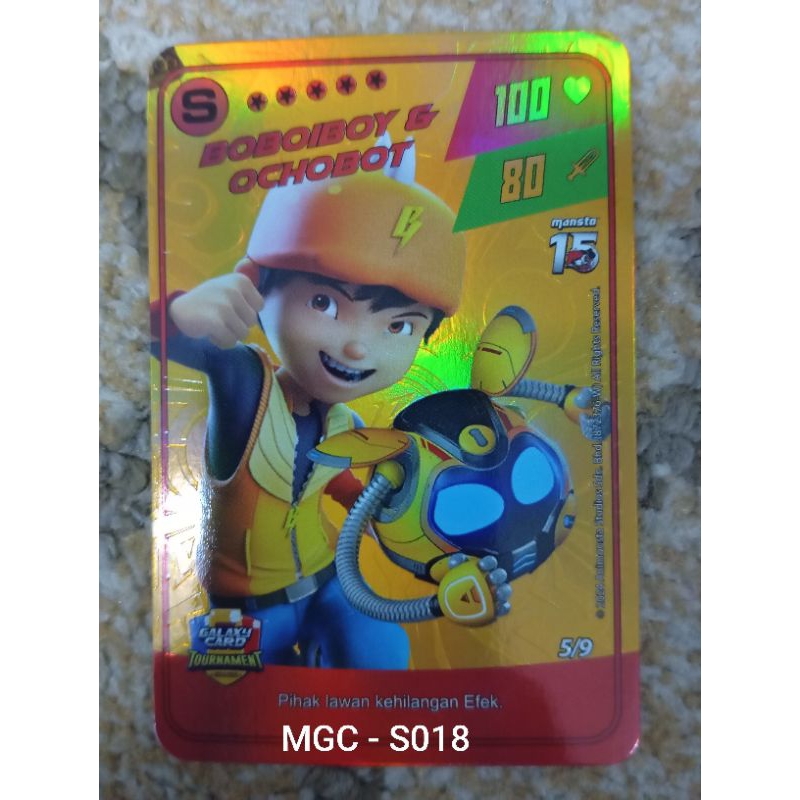 Monsta Galaxy Card Exclusive Tournament Card, Trading Card Game, Boleh ...