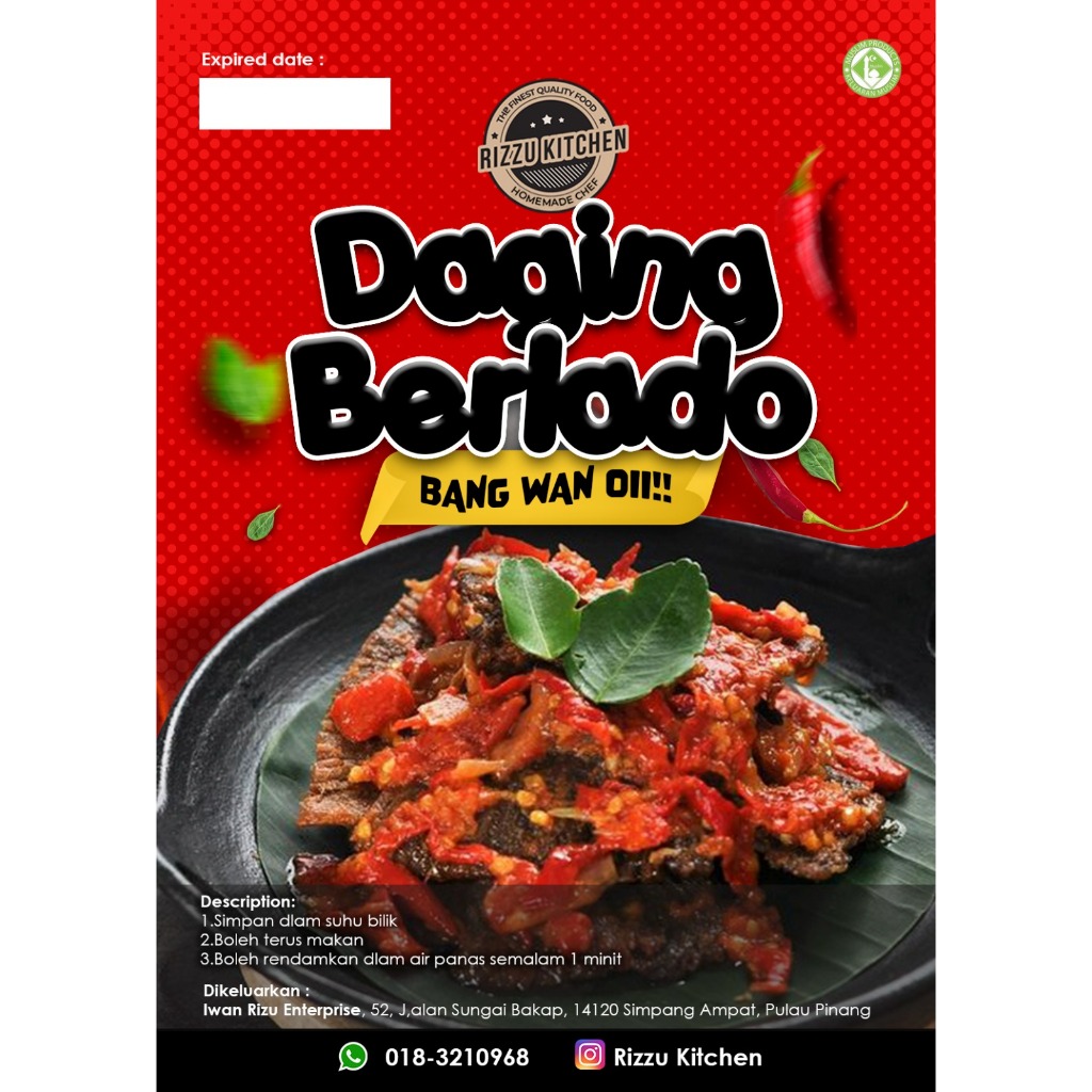 DAGING BERLADO BANG WAN OII BY RIZZU KITCHEN ( READY TO - EAT ...