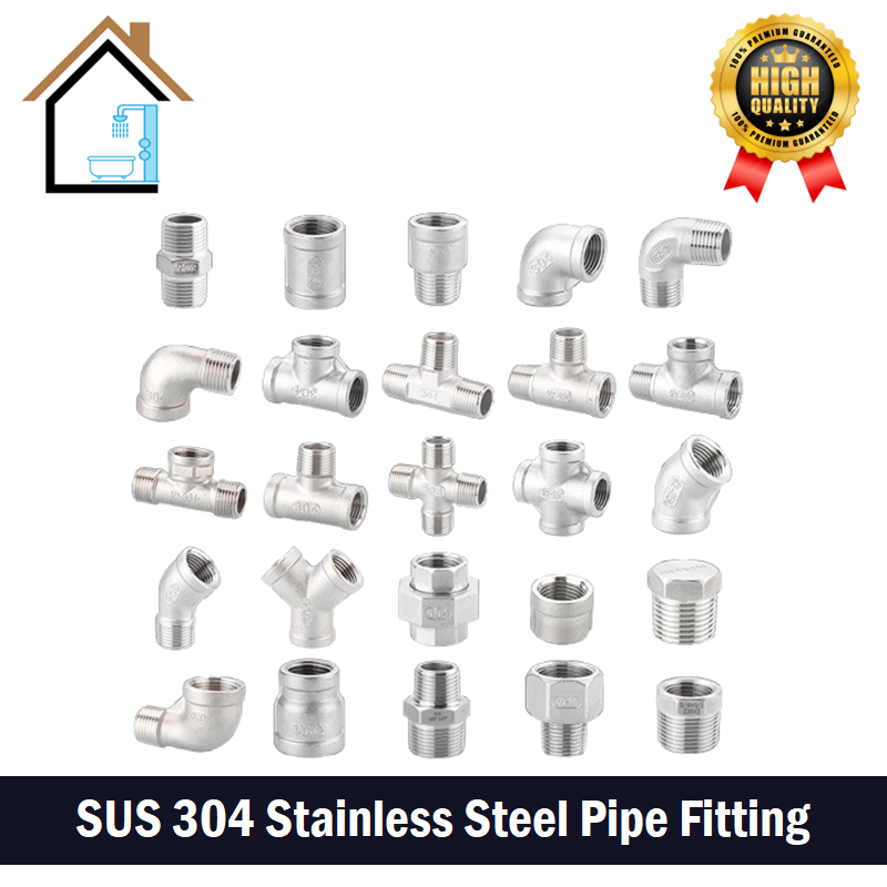 [K Series] DN15 SUS 304 Stainless Steel Material Elbow Bush Socket ...