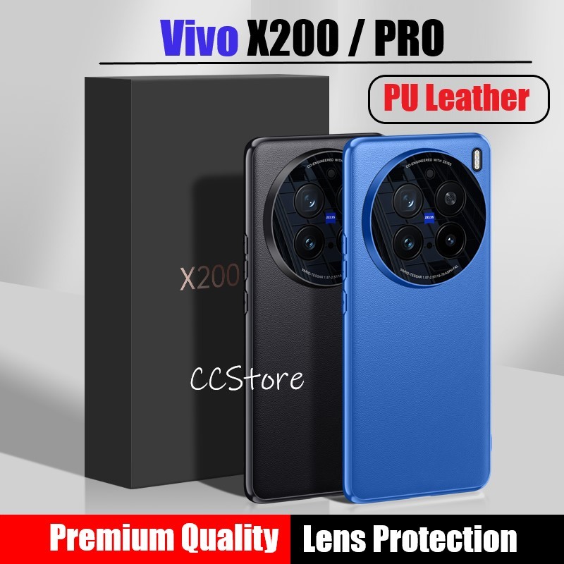 Vivo X200 / PRO 5G Original PU Leather Upgrade Iron Lens Protection ...