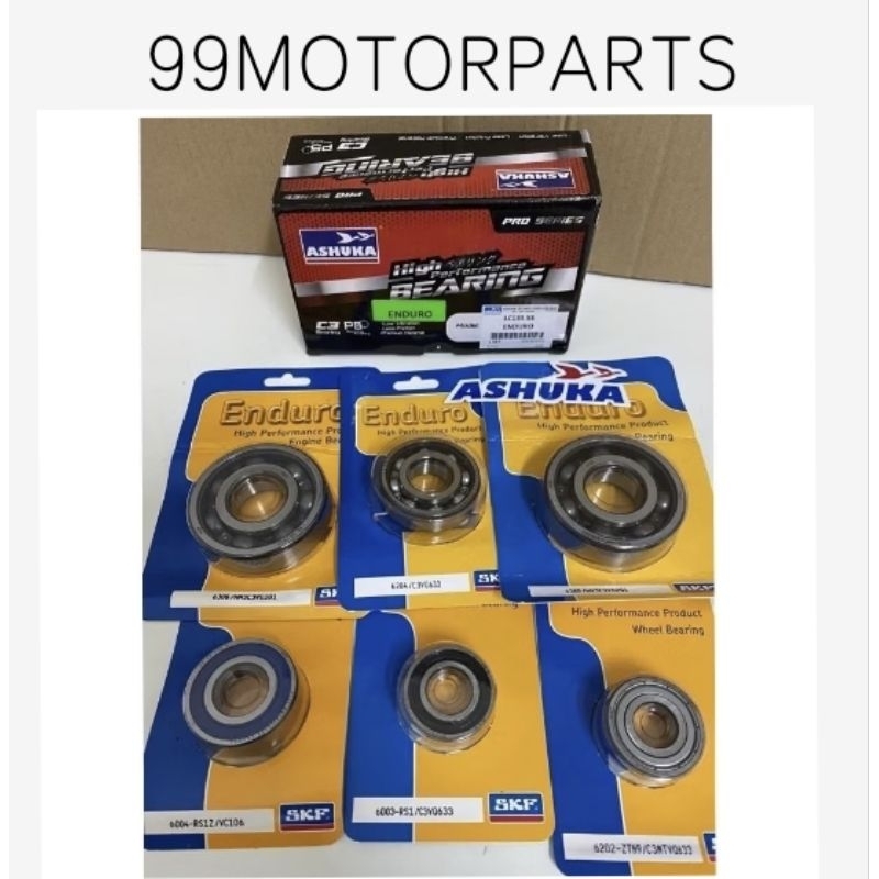 SKF enduro engine bearing set full overhaul LC135 5S 5speed LC5s ...