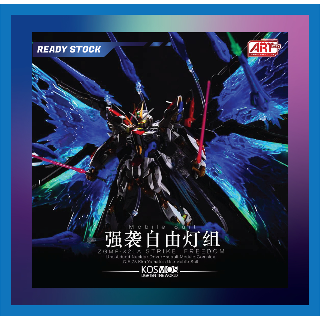 (READY STOCK) Kosmos - LED Light System for MGEX Strike Freedom Gundam ...