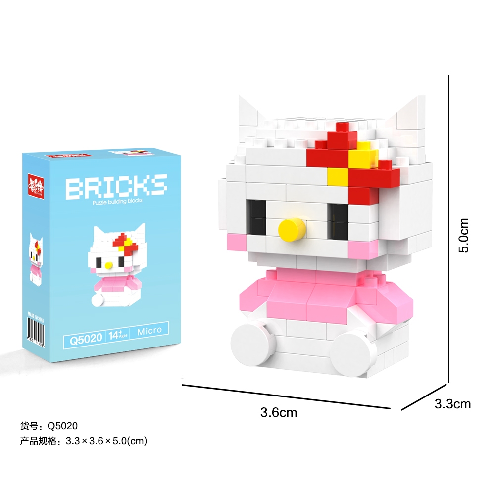 20 design cartoon brick 40 design cartoon Bricks nano Block Cute toys ...