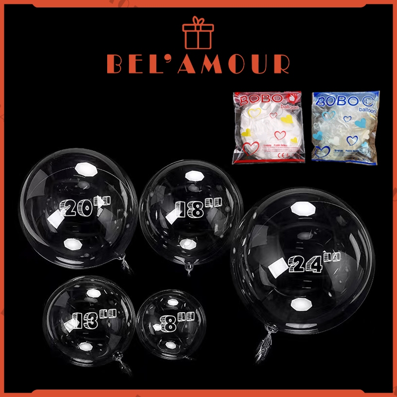 8/13/18/20/24/36 Inch Bobo Balloon Bubble Balloon Bobo Belon ...