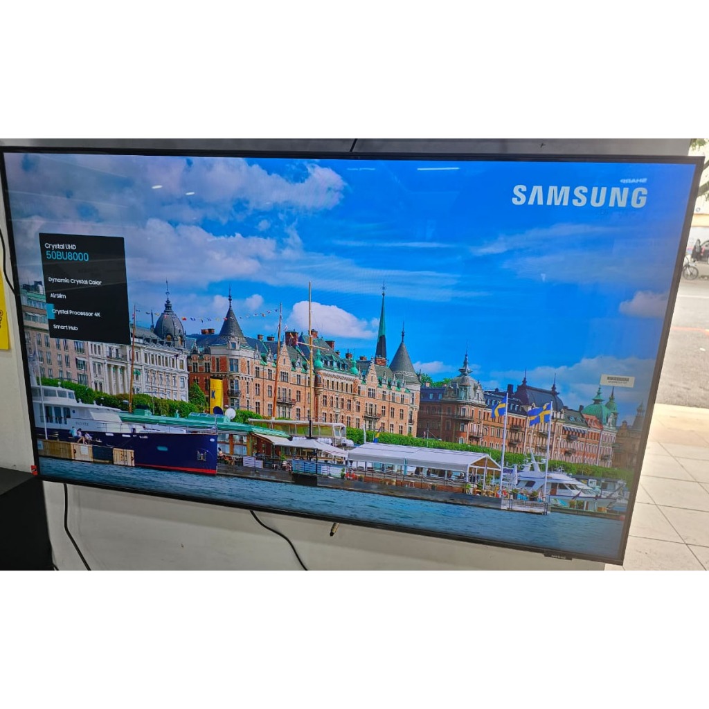 DISPLAY SET OFFER!! (FREE HDMI +BRACKET) SAMSUNG 55" BU8000 4K UHD Smart TV UA55BU8000KXXM ...