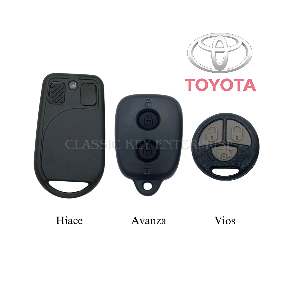 Toyota Remote Cover Casing Case Replacement Model (Avanza / Hiace ...