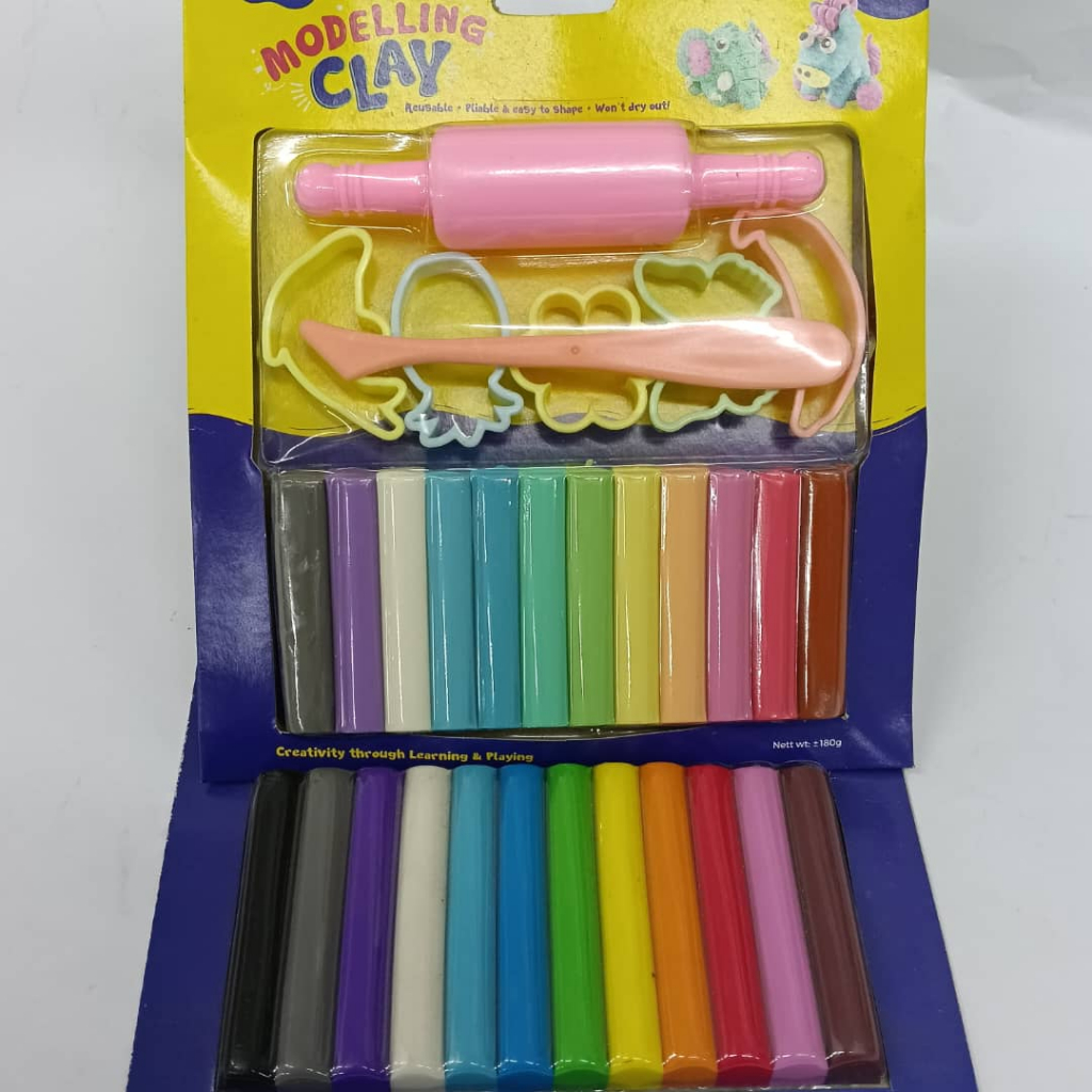 Nikki 12-Pieces Fun Clay Modelling Clay Set with Accessories ( LS16AP ...