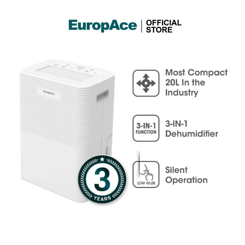 EuropAce 20L Dehumidifier (EDH 3200D) | Shopee Malaysia