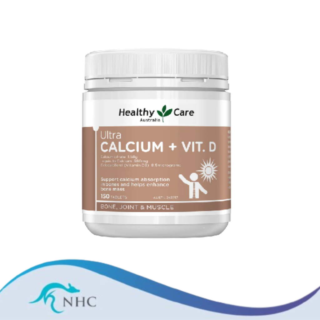 Healthy Care Ultra Calcium + Vit D 150 tablet [Exp: 01/2026] | Shopee ...