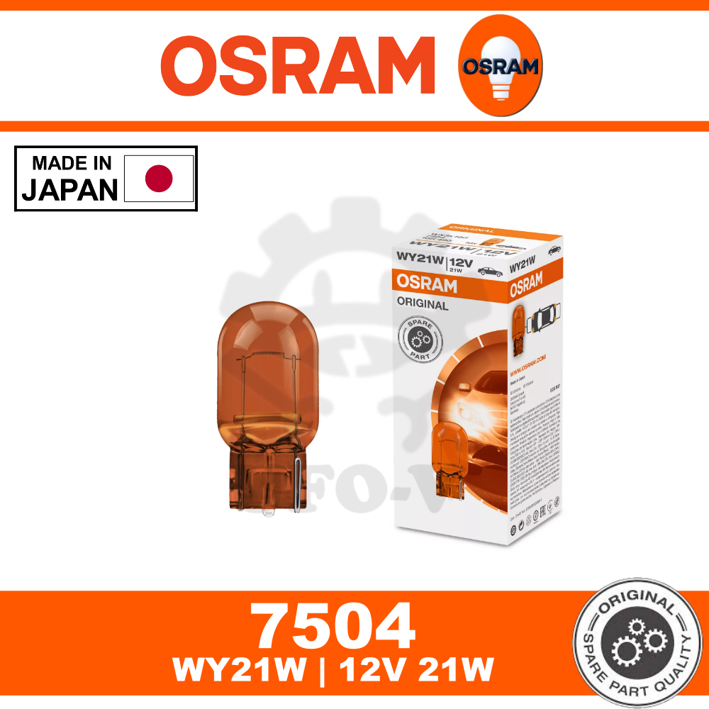 7504 OSRAM Original Made in JAPAN Halogen Light Car Bulb T20 (Single ...