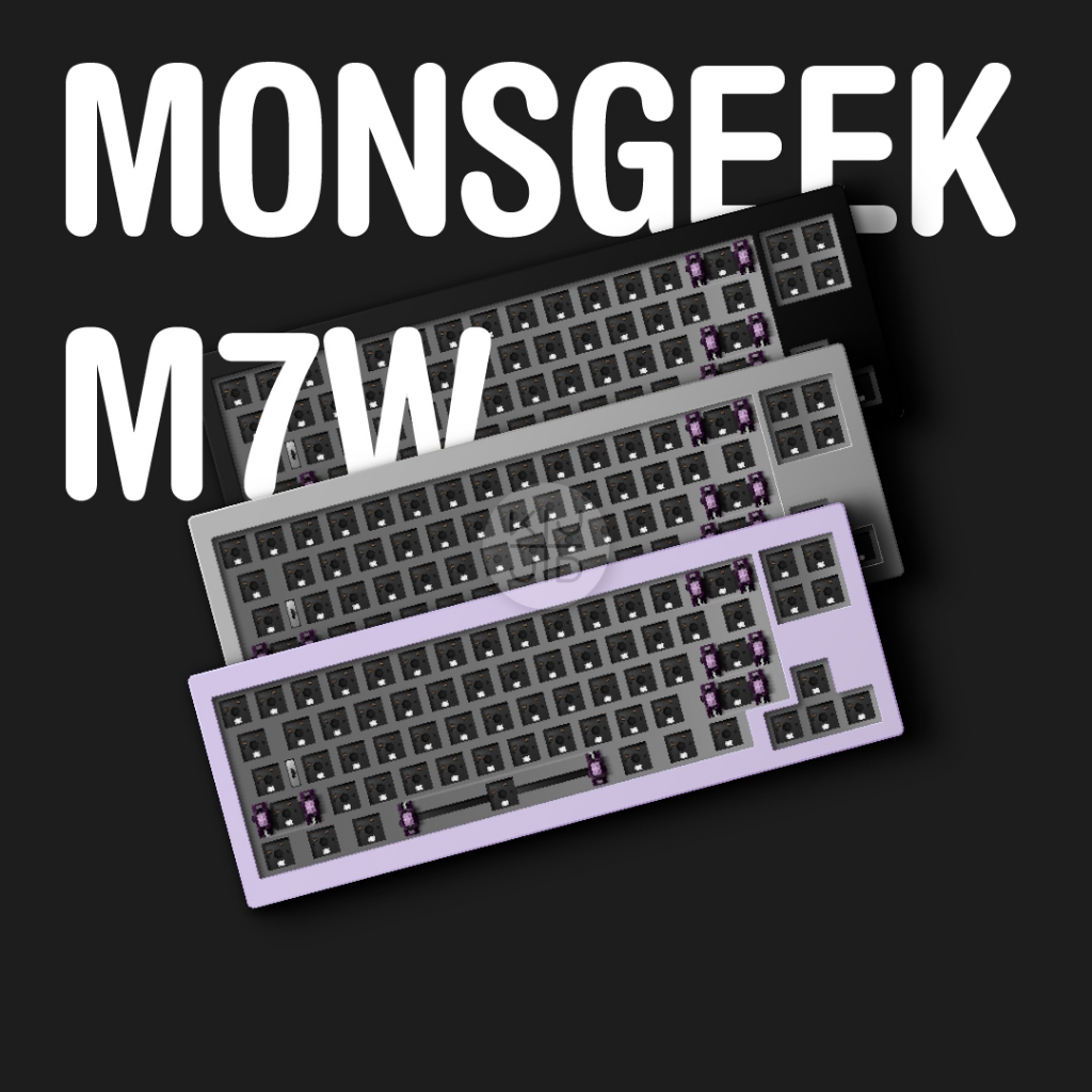 [KEYBOARD] MonsGeek M7W Barebones | Tri-mode Hotswap 65% Keyboard Kit | Shopee Malaysia